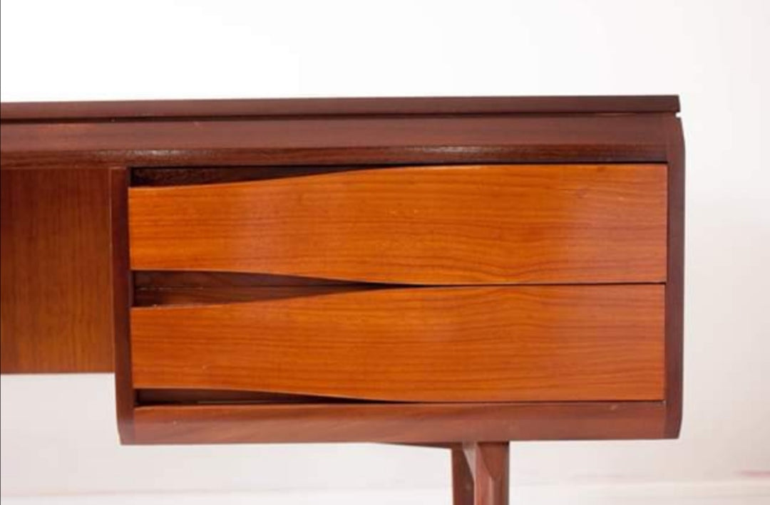 White and Newton Teak Desk | Mid Century Furniture – Anteak
